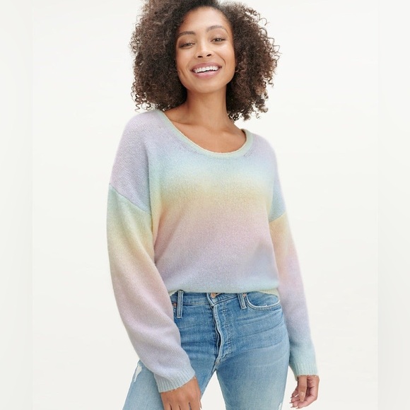 Splendid | Sweaters | Splendid Eloise Sherbet Multicolored Sweater Size ...